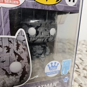 Funko | Toys | Funko Pop Batman Art Series 4 Gray Brick Version 1 Hard ...